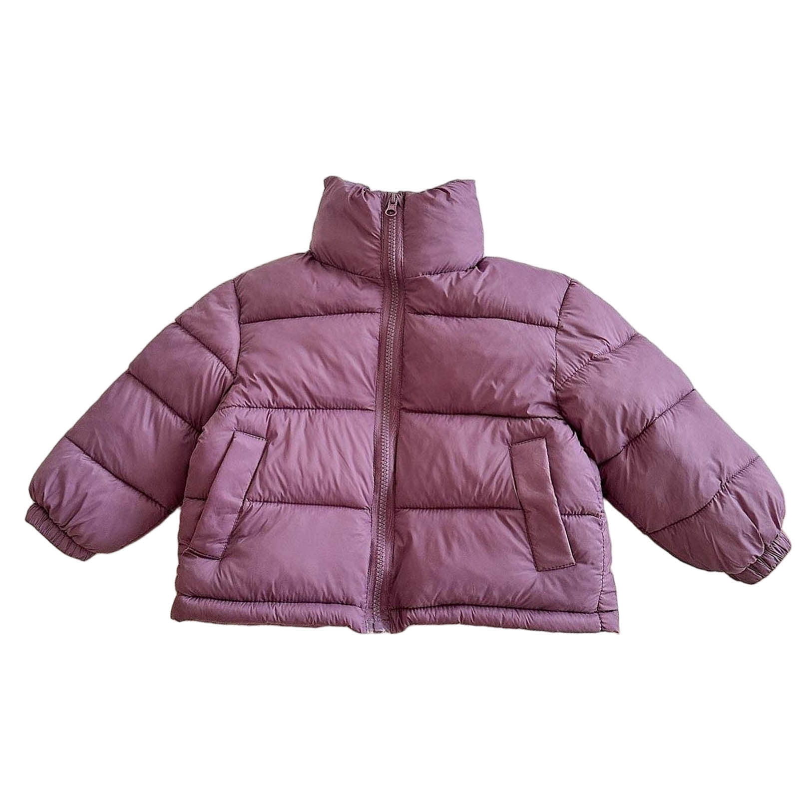 Lopecy-Sta Children's Puffer Jacket Lightweight Long-Sleeve Full-Zip ...