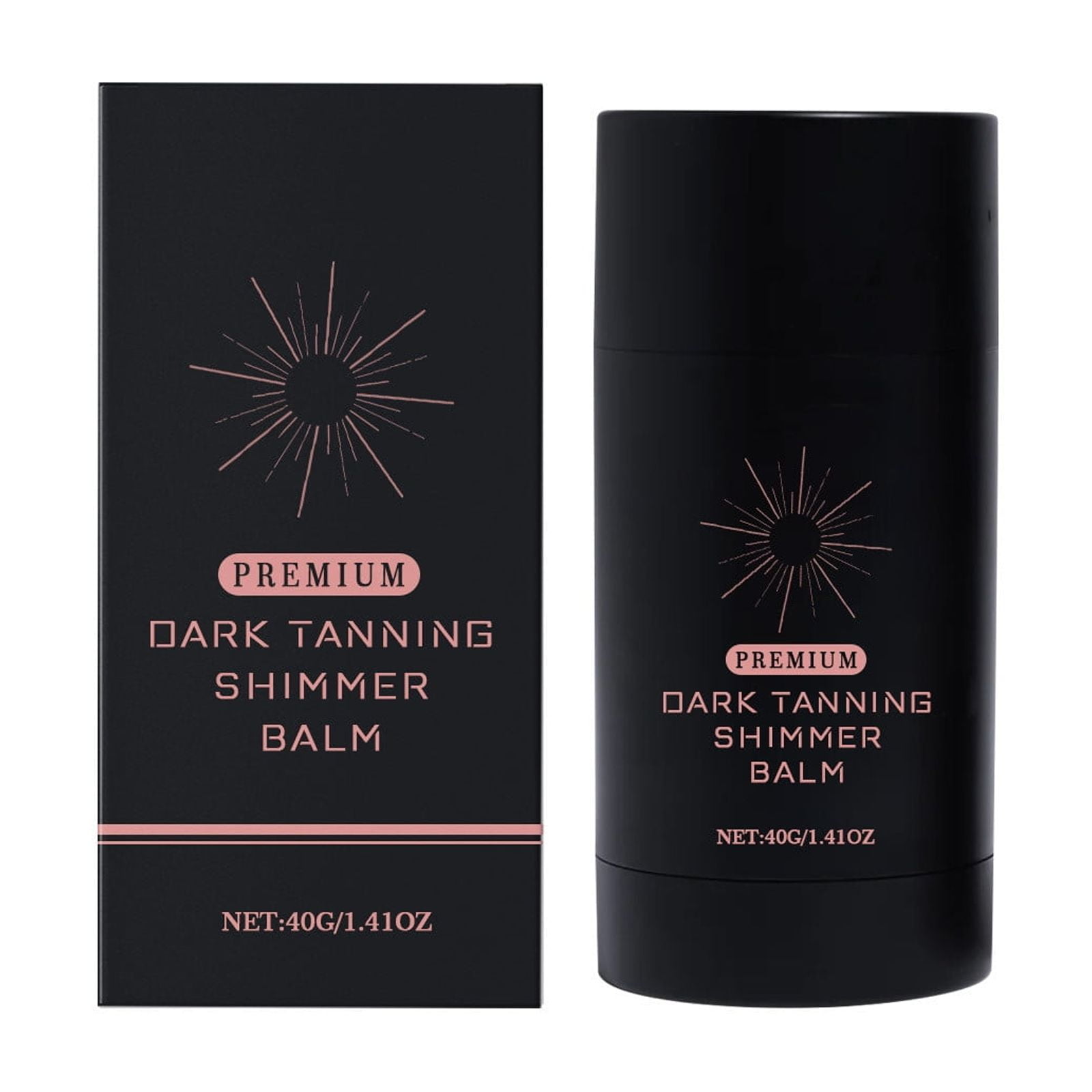 HKEJIAOI Dark Tanning Shimmer Balm 40g – Sun-Kissed Glow Tanning Stick ...