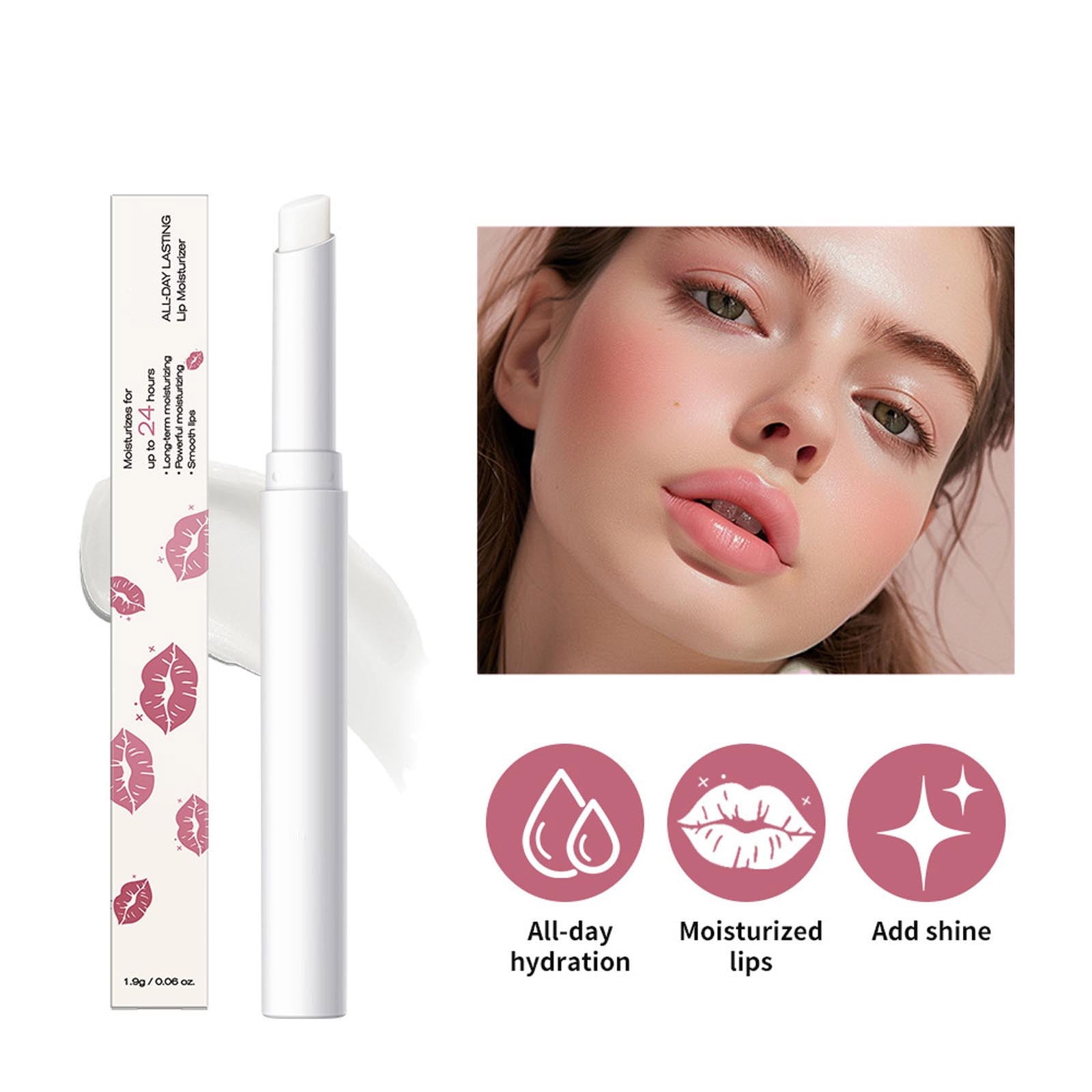HKEJIAOI Deep Moisturizing Lip Balms Lipstick for Dry Lips & Cracks ...