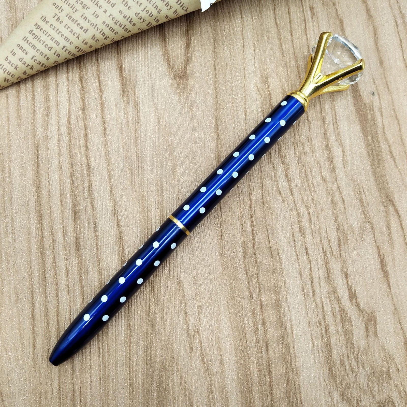 HKEJIAOI Elegant Crystal Ballpoint Pen with Gift Box, Comfortable Metal ...