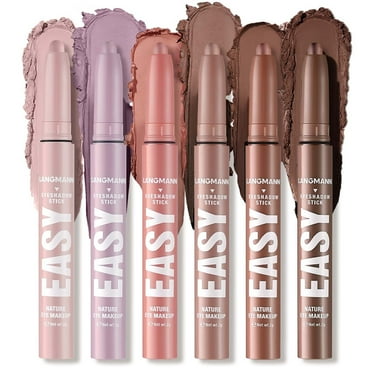 SDJMa Eyeshadow Stick,Soft Smooth Cream Eyeshadow Stick,Matte Earth ...