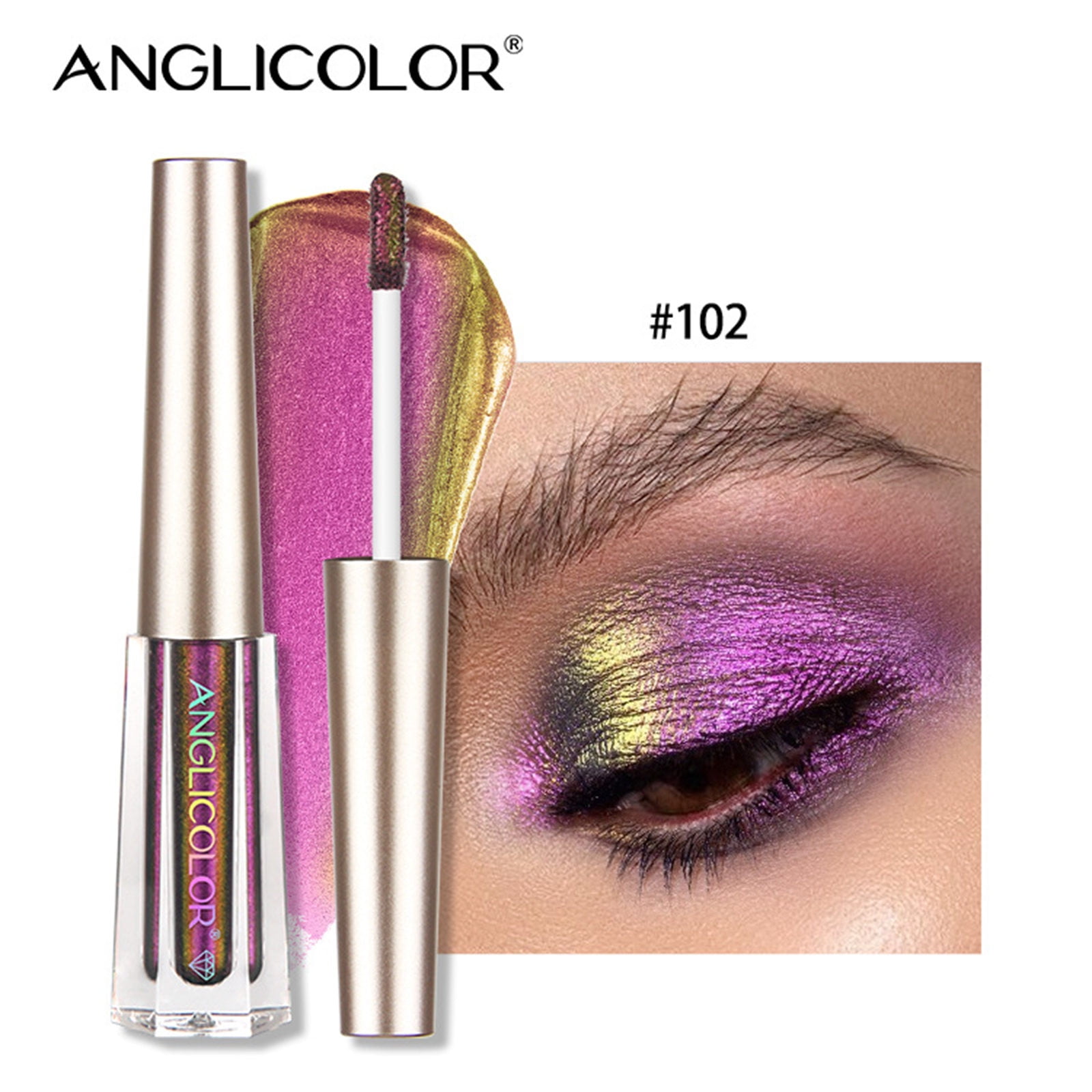 HKEJIAOI Glitter Liquid Eyeshadow, Color Change Metallic Eyeshadow ...