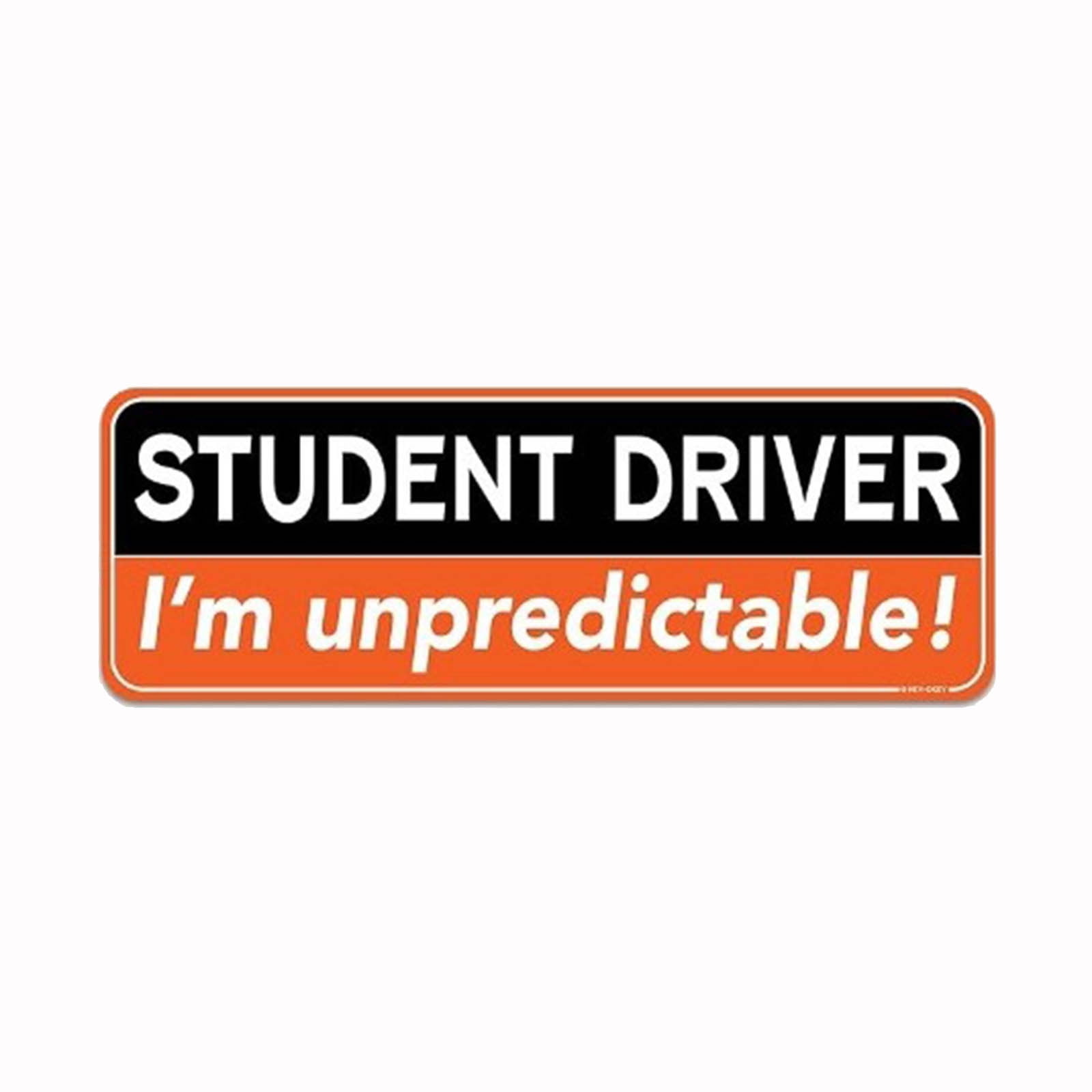 HKEJIAOI Home Improvement Student Drivers Car Bull Bars Sticker Novice ...
