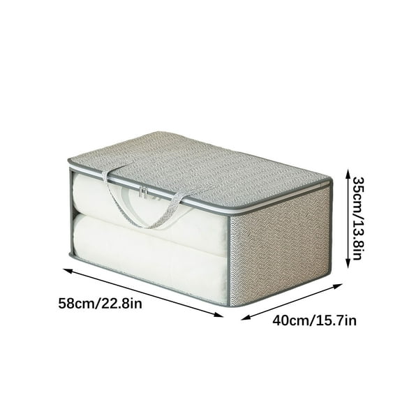 HKEJIAOI Large-Capacity Foldable Zipper Storage Bag for Clothing Travel ...