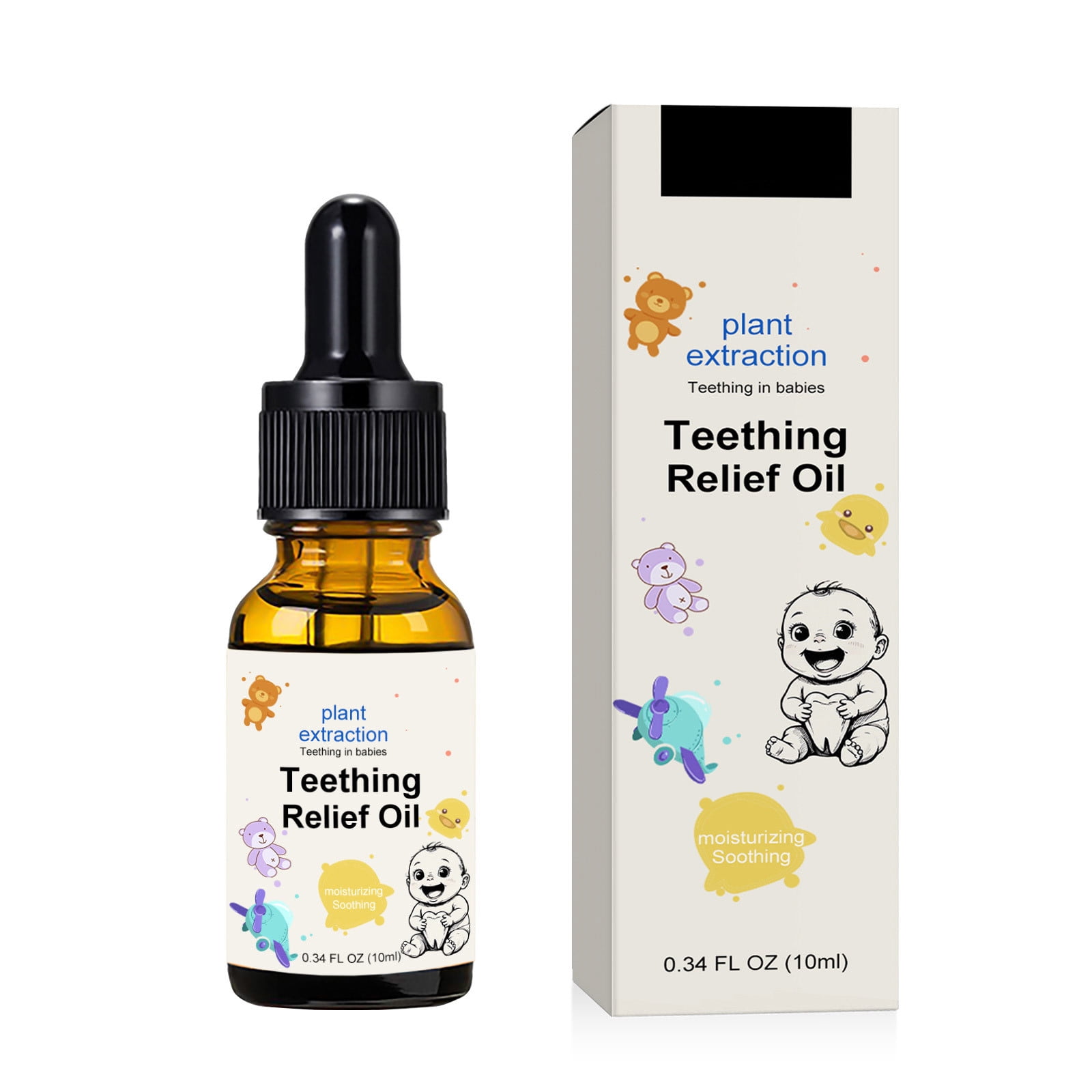HKEJIAOI Natural Baby Teething Oil 10ml - Soothing Relief for Sore Gums ...