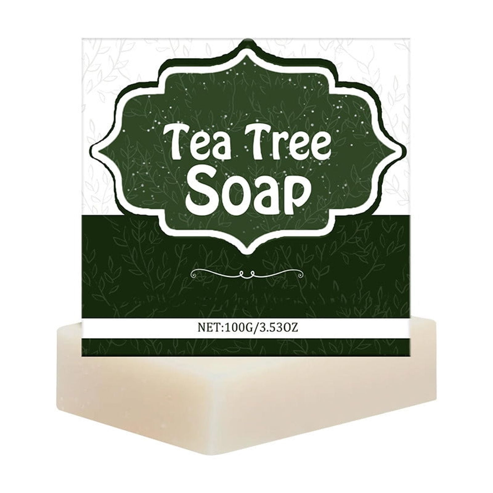 HKEJIAOI Natural Tea Tree Oil Soap Bar for Face & Body - Deep Cleansing ...