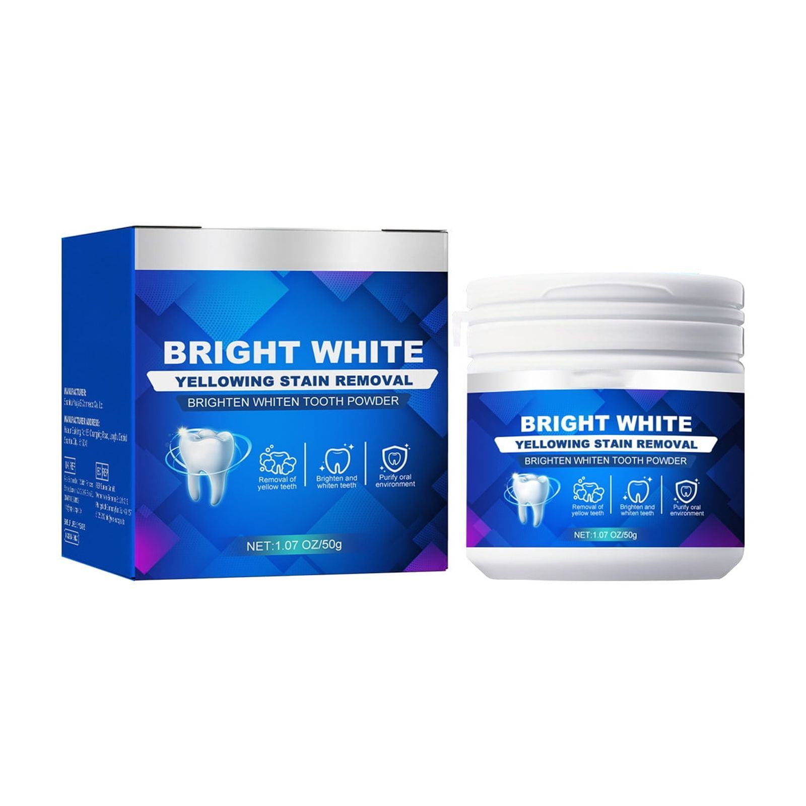 HKEJIAOI Natural Teeth Whitening Powder - Remove Stains & Brighten ...