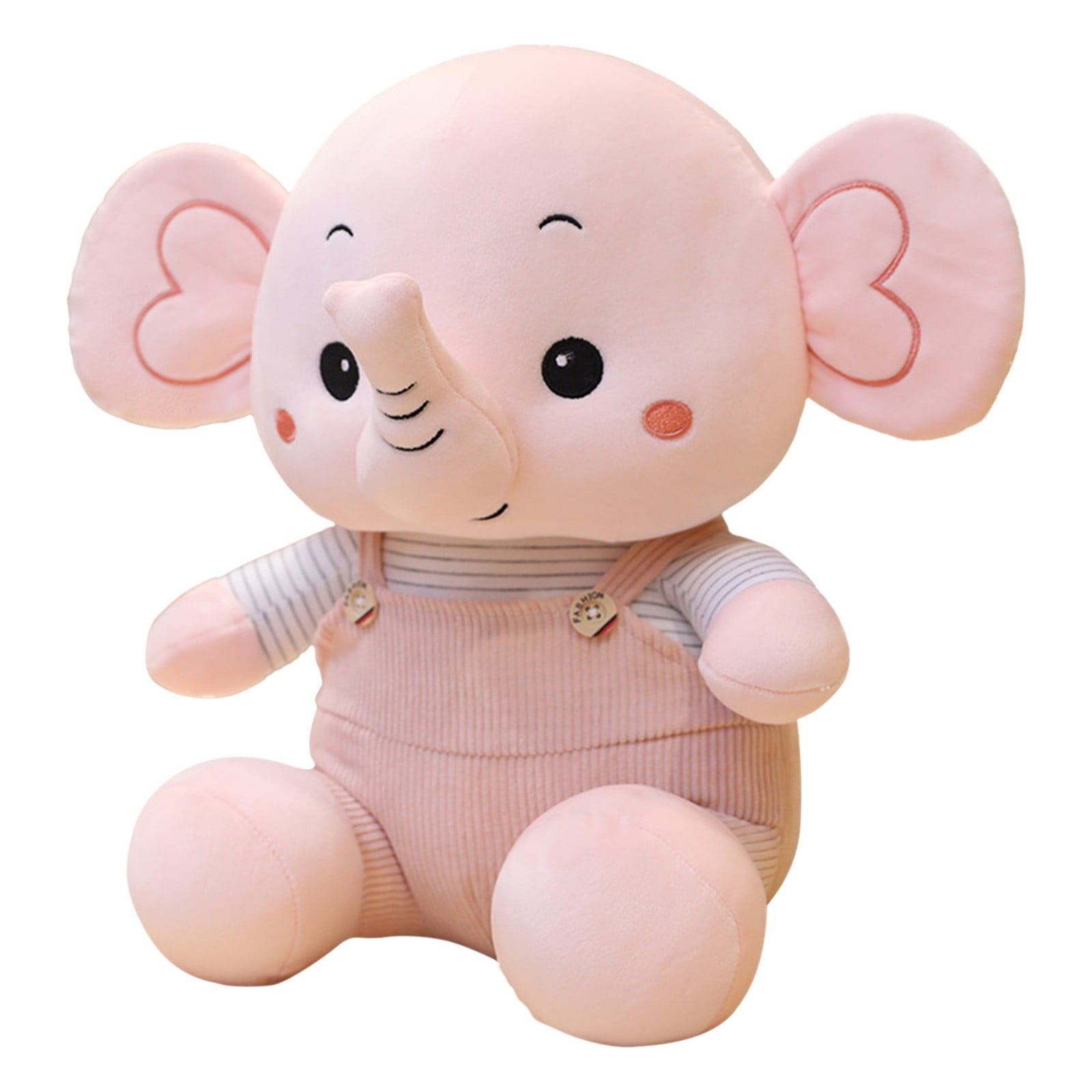 HKEJIAOI Pink Elephant Stuffed Animal Soft Elephant Plush Toy for Girls ...