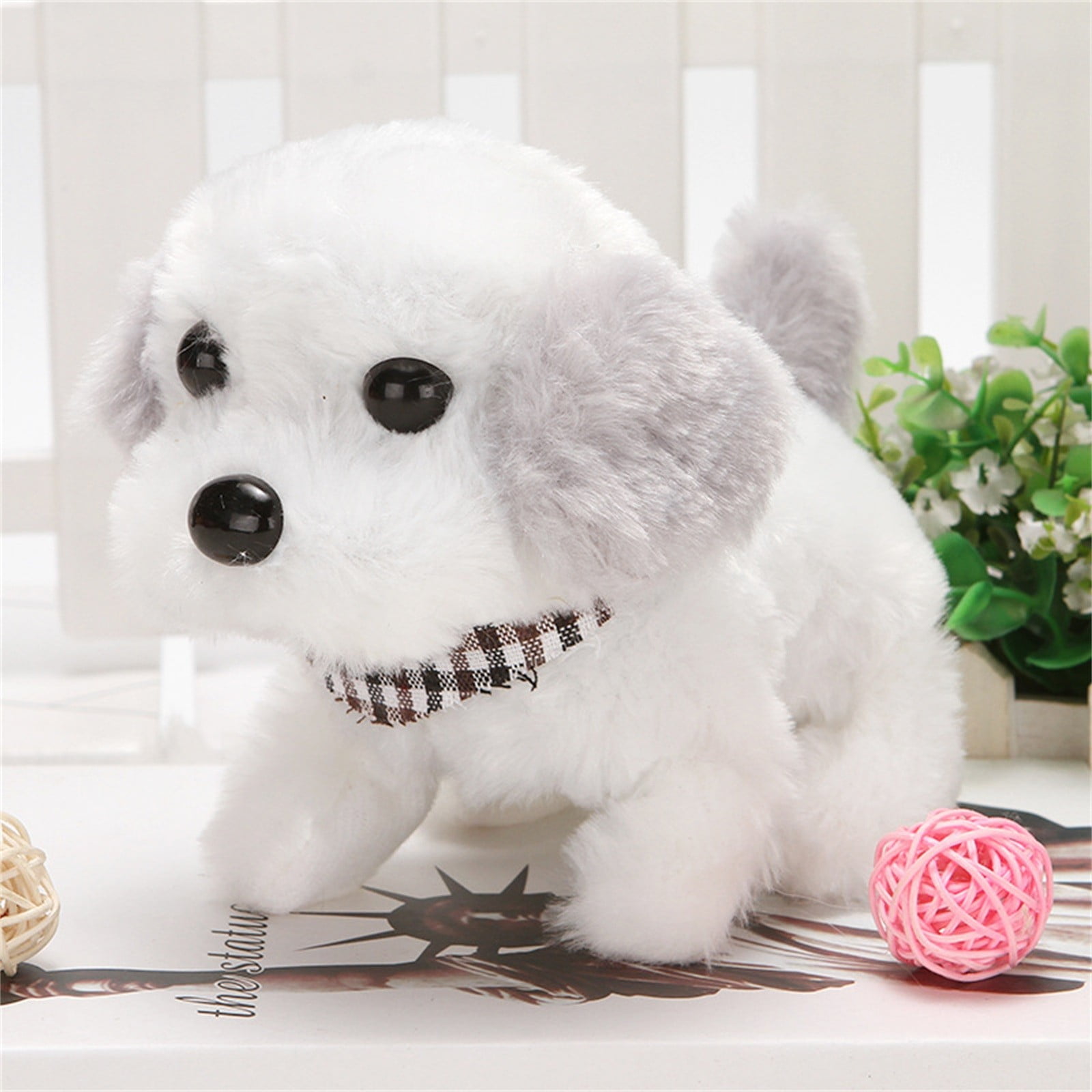 HKEJIAOI Plush Toys for Girls Small Simulation Plush Electric Puppy Pet ...