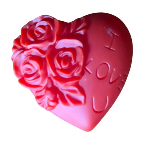 HKEJIAOI Romantic Heart-Shaped Rose Night Light for Bedroom, Soothing ...
