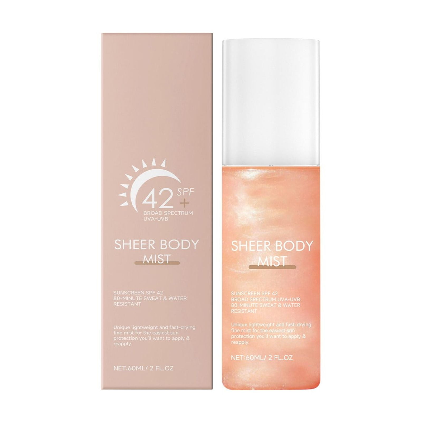 HKEJIAOI Shimmering Hydrating Body Mist with Sunscreen – Glowy ...