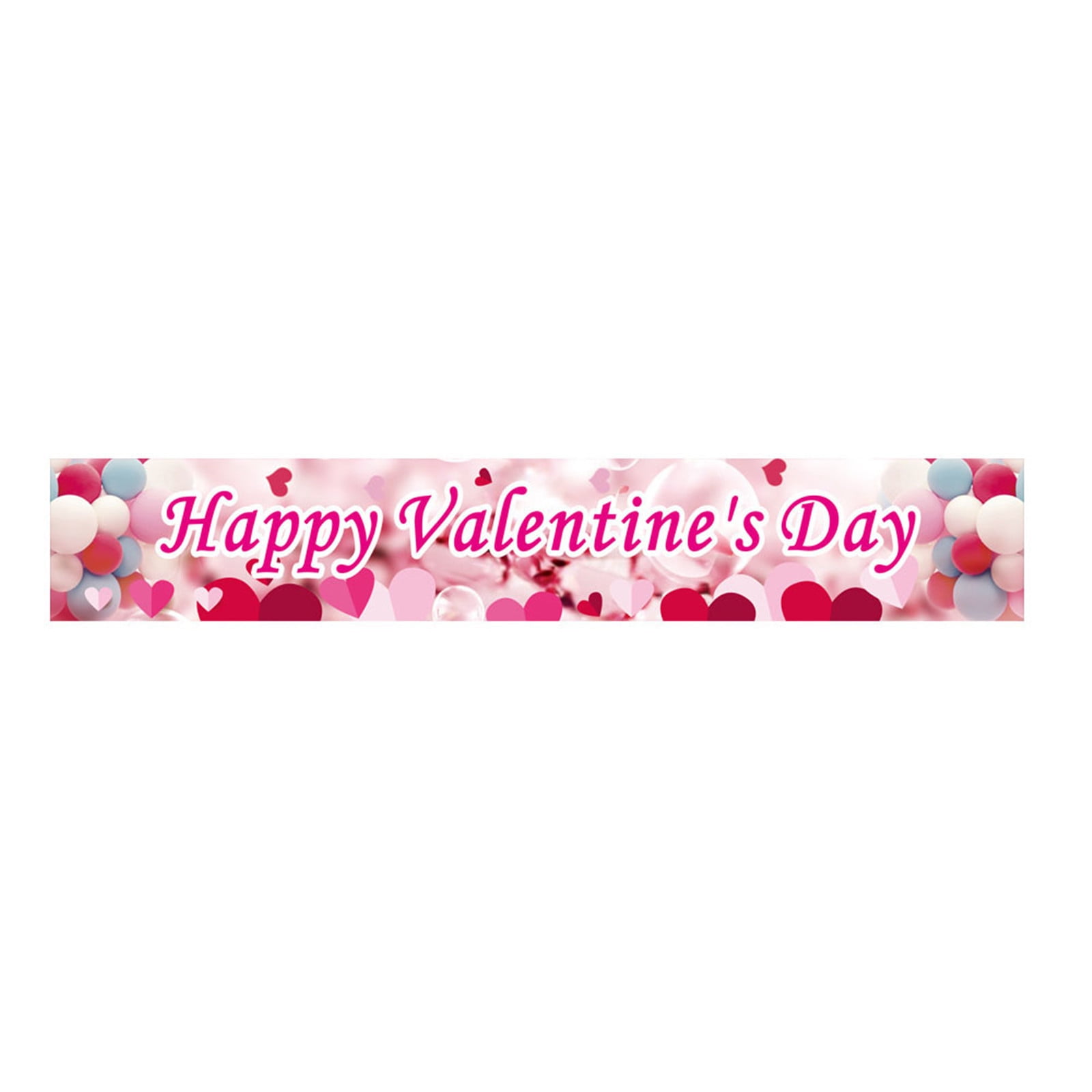 HKEJIAOI Valentine's Day Banner Decorations for Home Party, Polyester ...