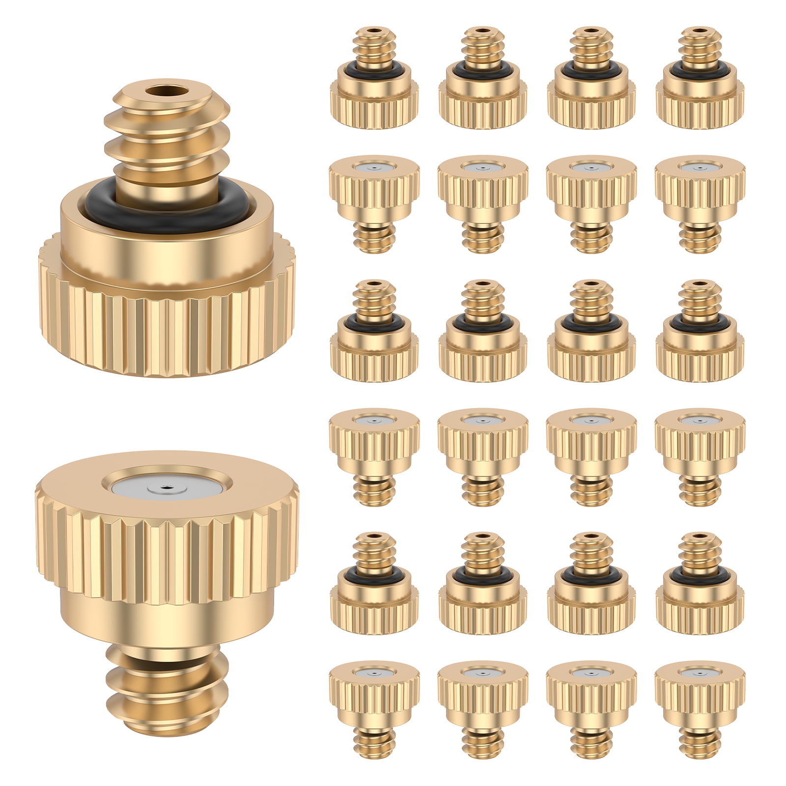 HKJUNFEI 30Pcs Brass Misting Nozzles Rust Resistance Atomization ...