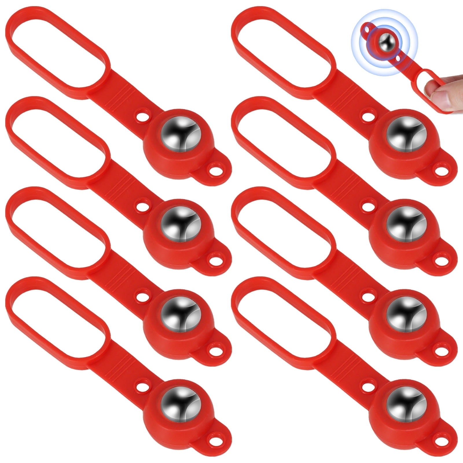 HKJUNFEI 8Pcs Stud Finder Wall Scanner with 27 Pound Magnetic Force and ...