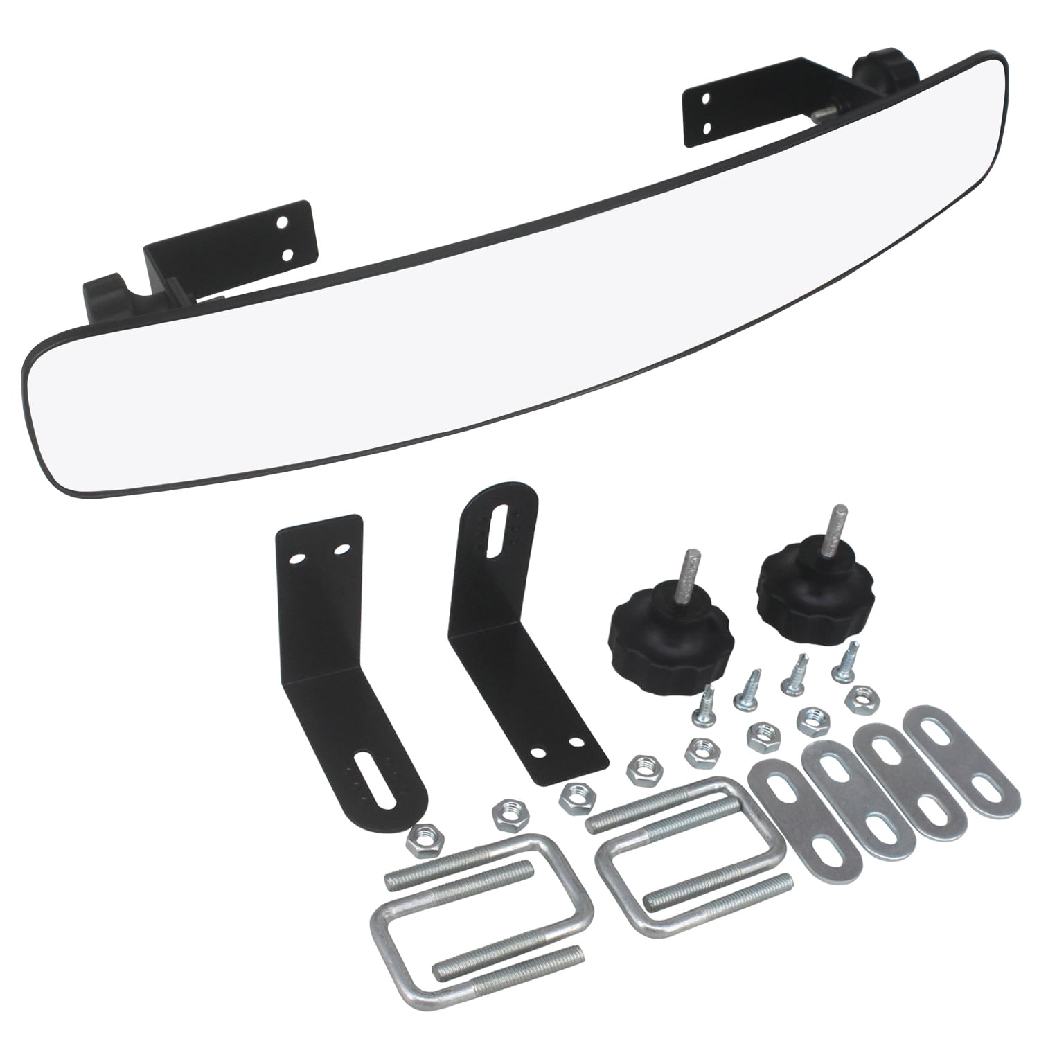 HKOO Golf Cart Rear View Mirror 16.5 Inch Extra Wide Panoramic Golf ...