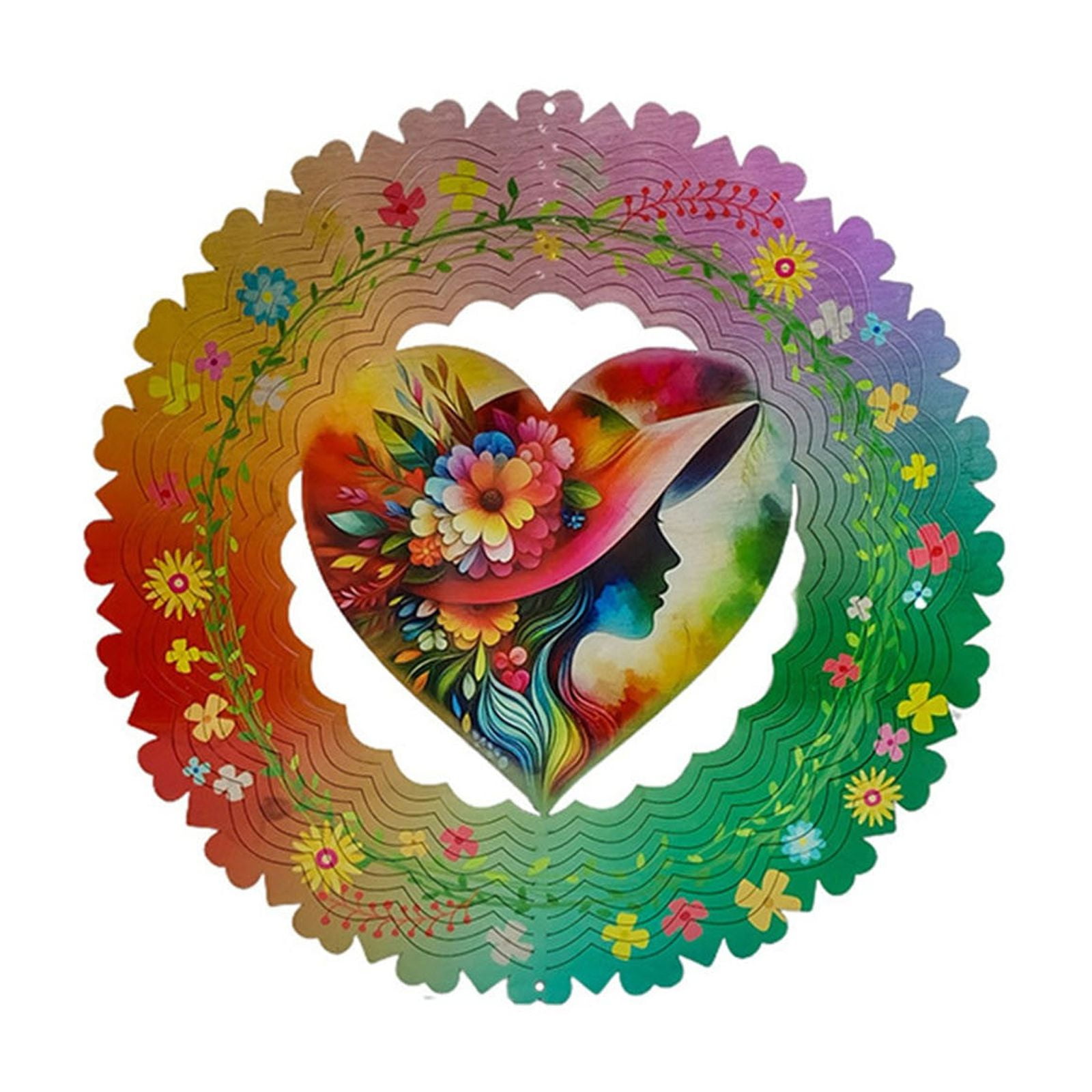 HKUKY 3d Rotating Wind Turning Decorations, Home And Outdoor Courtyard ...