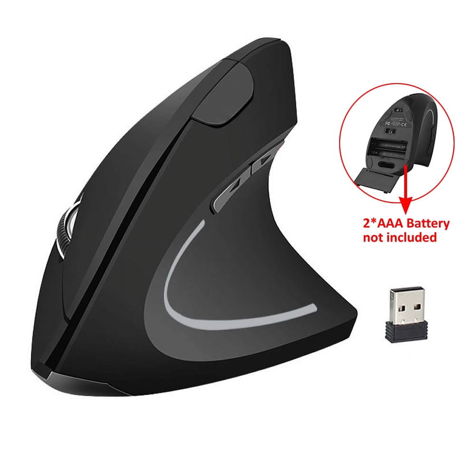 HKXA Wireless Mouse Vertical Gaming Mouse USB Computer Mice Ergonomic ...