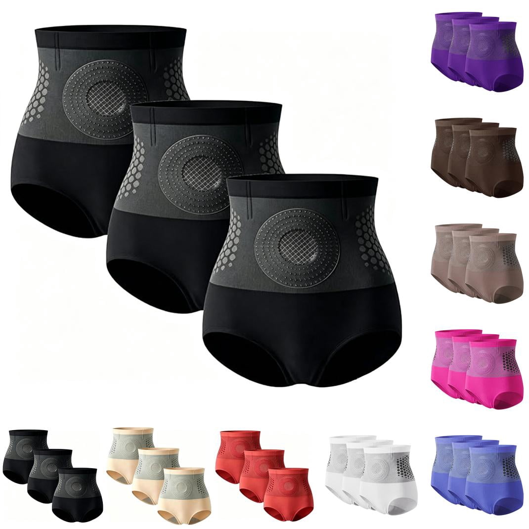HKYNLAG 3Pcs Thermogenic Tummy Control Shorts, Fat-Burning Underwear ...
