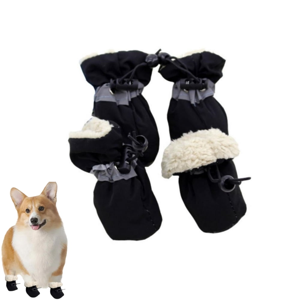 HKYNLAG 4Pcs Dog Shoes for Small Dogs, Anti-Slip Dog Booties and Paw ...