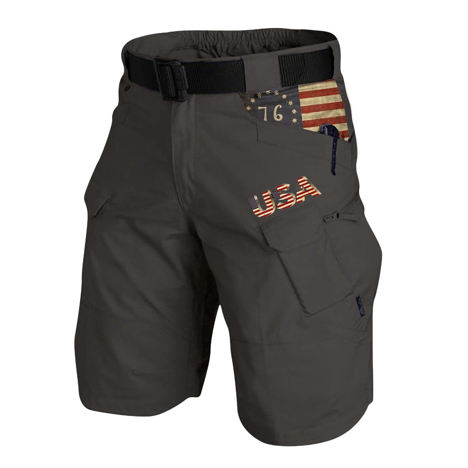 HKYNLAG Cargo Shorts for Men 4th of July Patriotic Printed Tactical ...