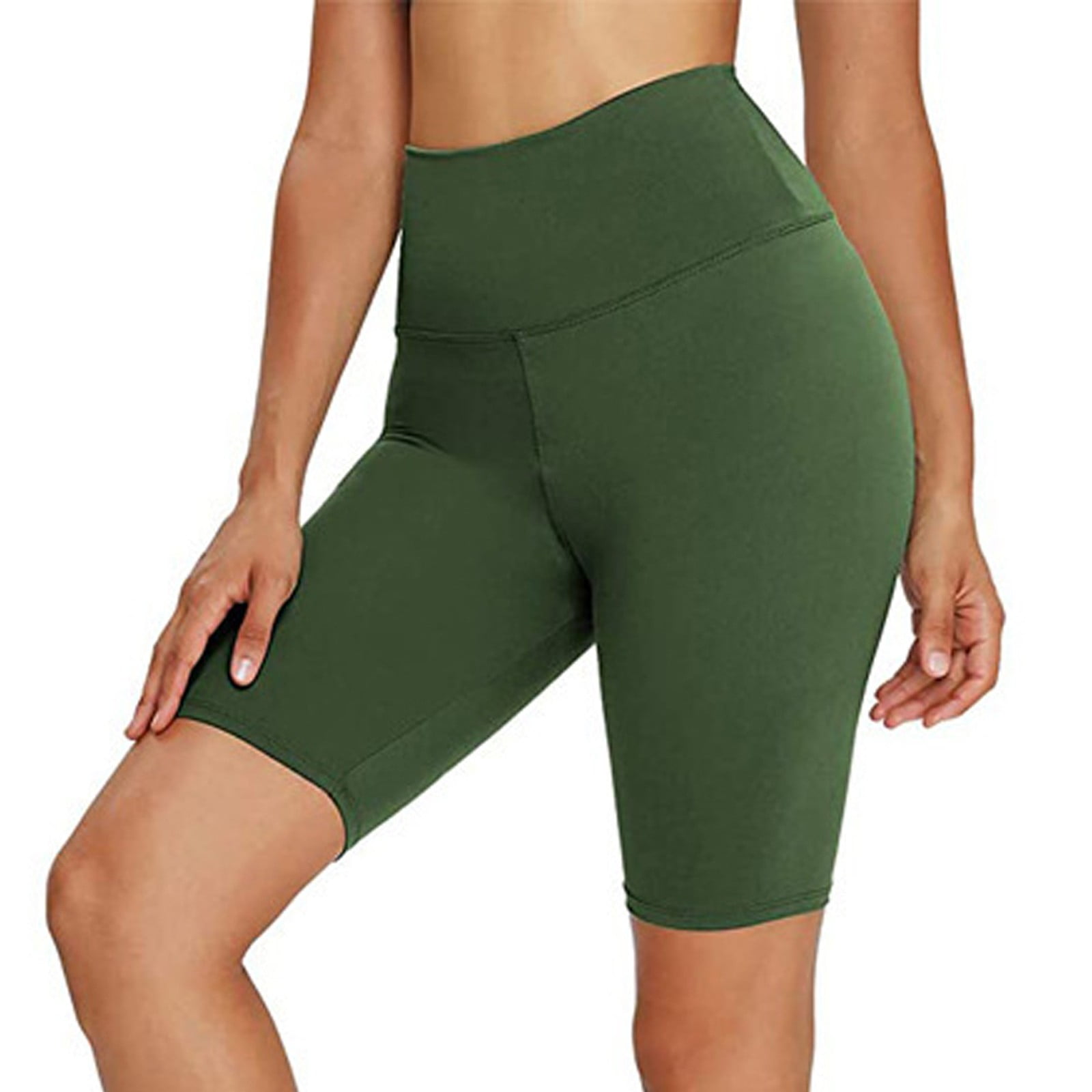 HKYNLAG High Waisted Biker Shorts Women Tummy Control Butt Lifting Soft ...