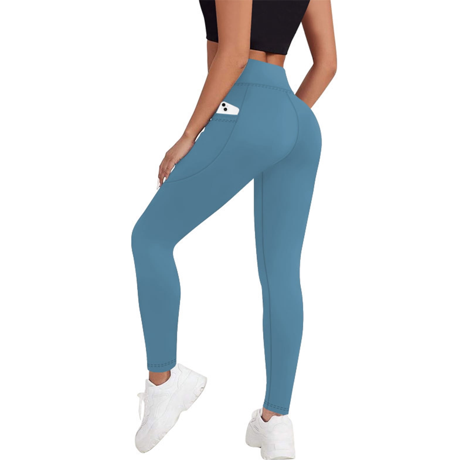 HKYNLAG Leggings for Women High Waisted Yoga Pants Stretch Casual ...