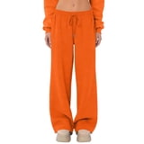 HKYNLAG Wide Leg Pants Women Low Rise Drawstring Workout Sweatpants ...