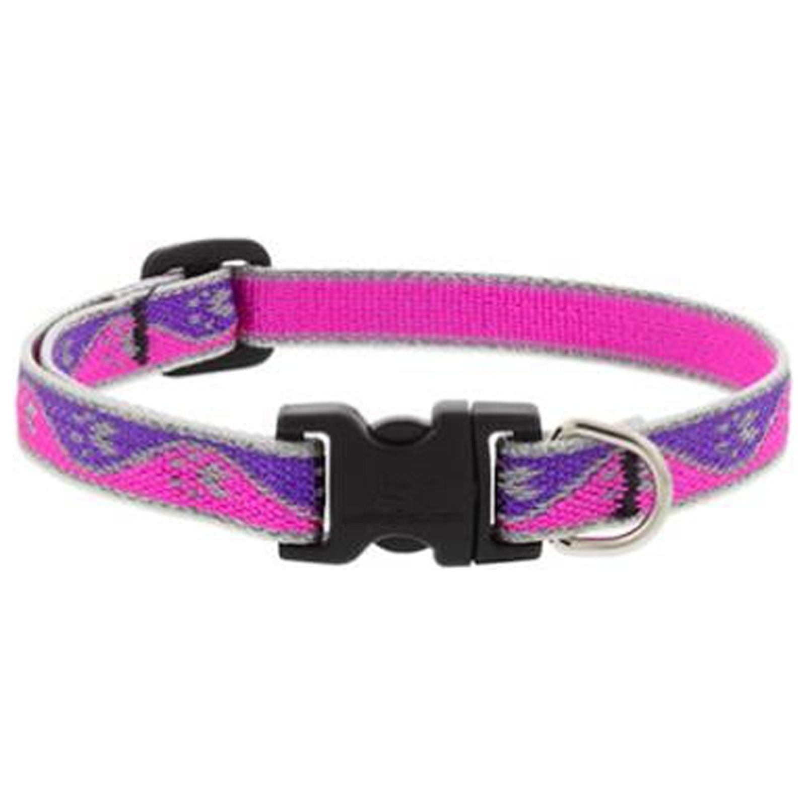 HL 1/2in Pink Paws 10-16 Adj Dog Collar - Walmart.com