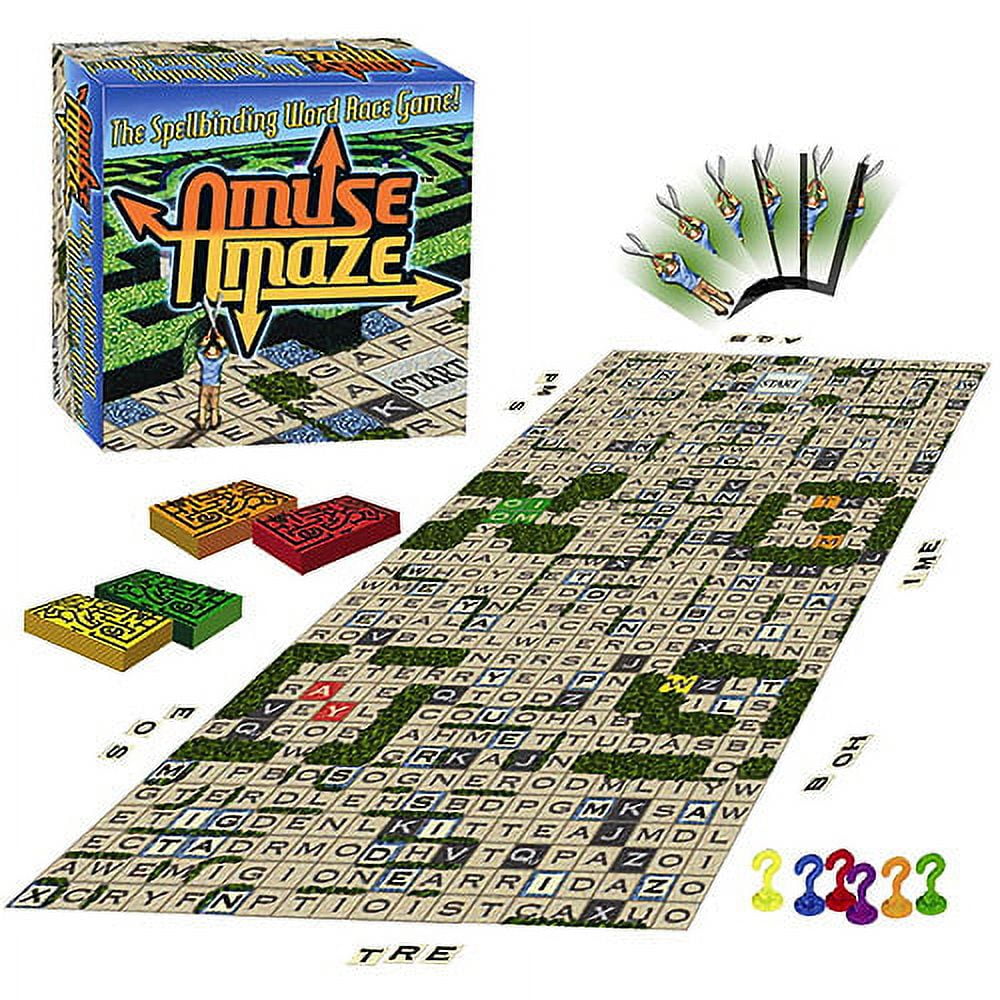 Games AmuseAmaze Word-Race Game - Maze of Letters - 6 Players - Walmart.com