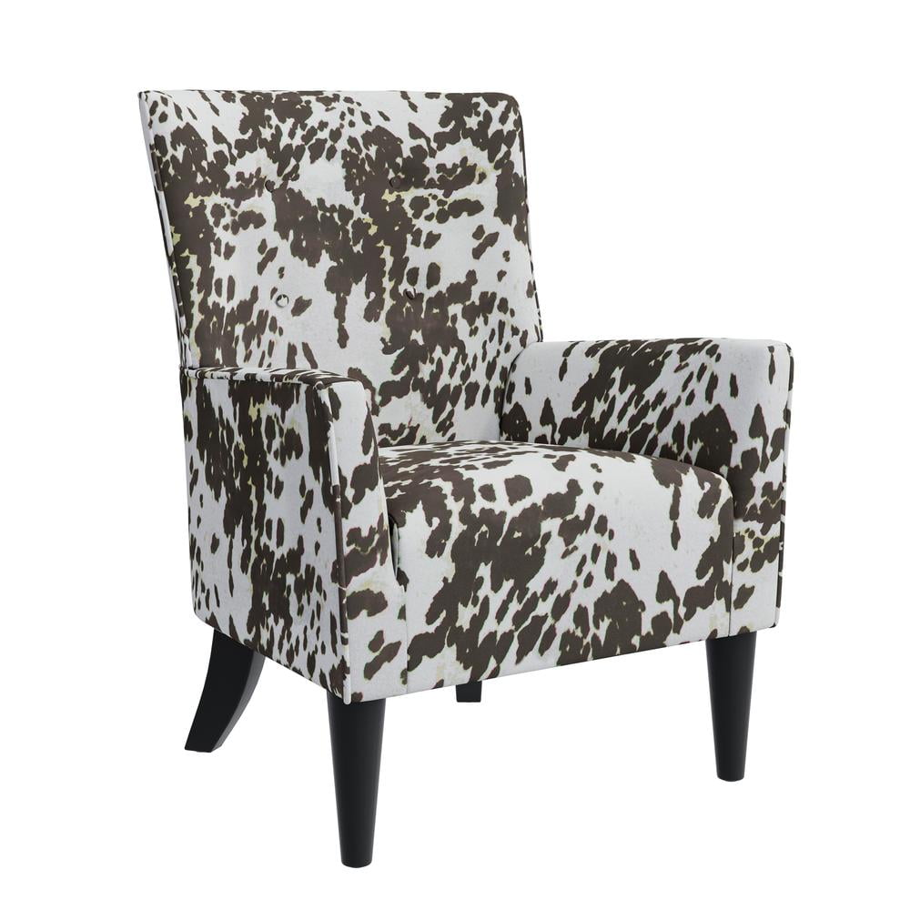 HL Home Furnishings Shelter High Back Wingback Chair in Velvet Brown ...