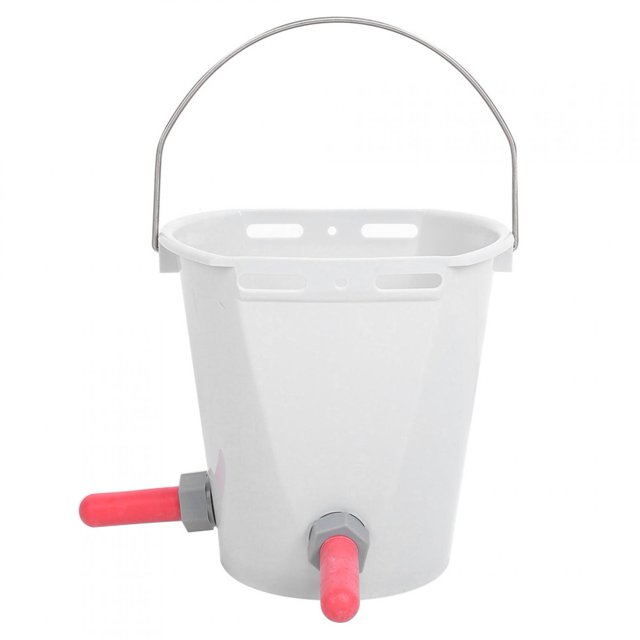 HL MP70 White Plastic Multiple Nipples Lamb Calf Milk Feed Bucket for ...