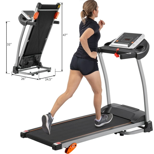 HLAiLL Easy Folding Treadmill for Home Use, 1.5HP Electric Running ...