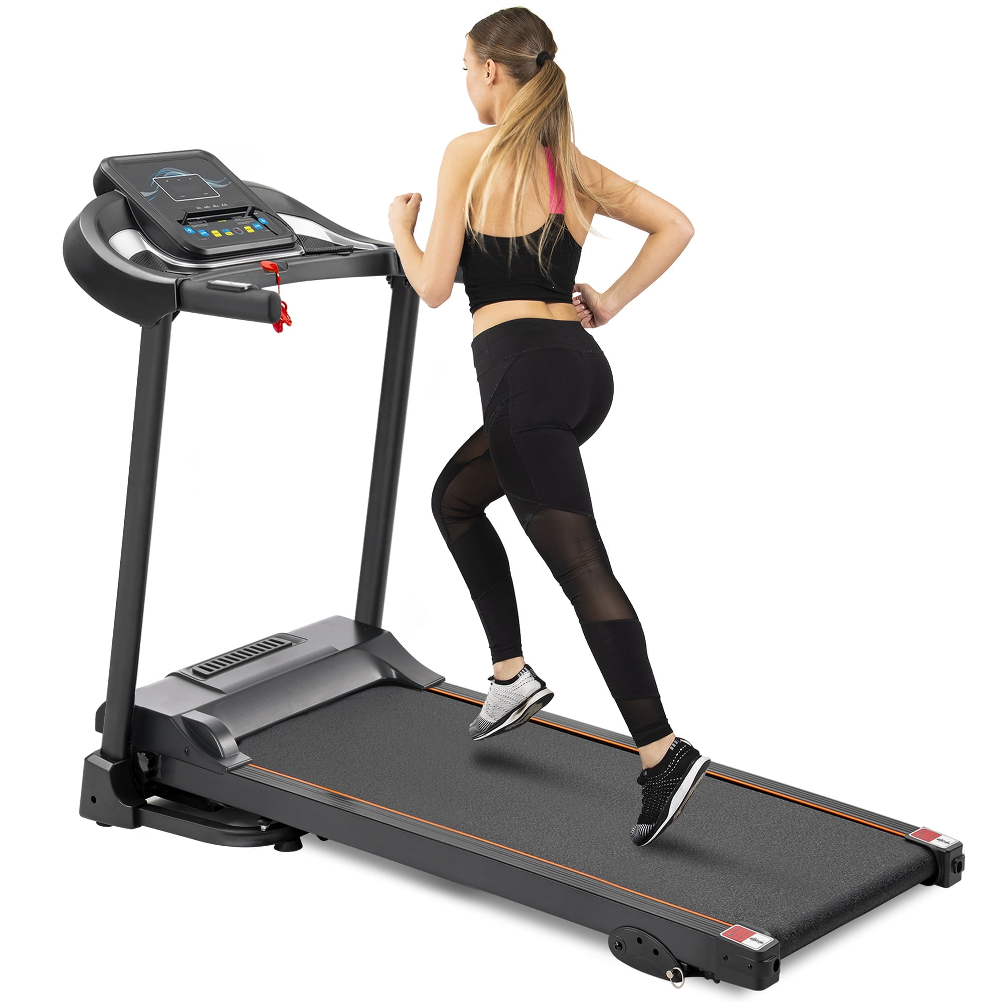HLAiLL Folding Treadmill, Electric Running Machine with LED Display and ...