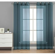 VCNY Home Kingdom Blue Branch Grommet Blackout Curtain, 40" x 84 ...