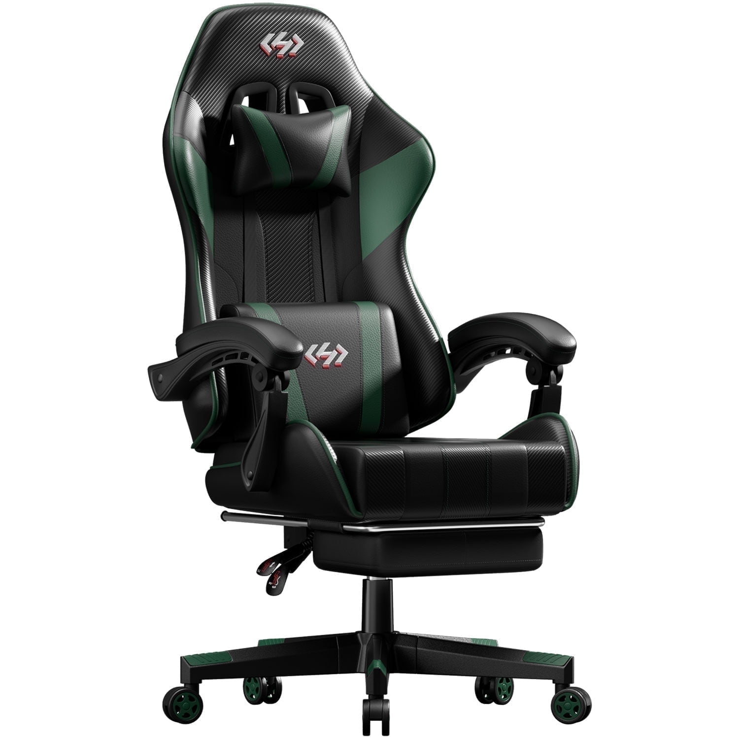 HLDIRECT Gaming Chair with Pocket Spring Cushion, Video Game Chair ...