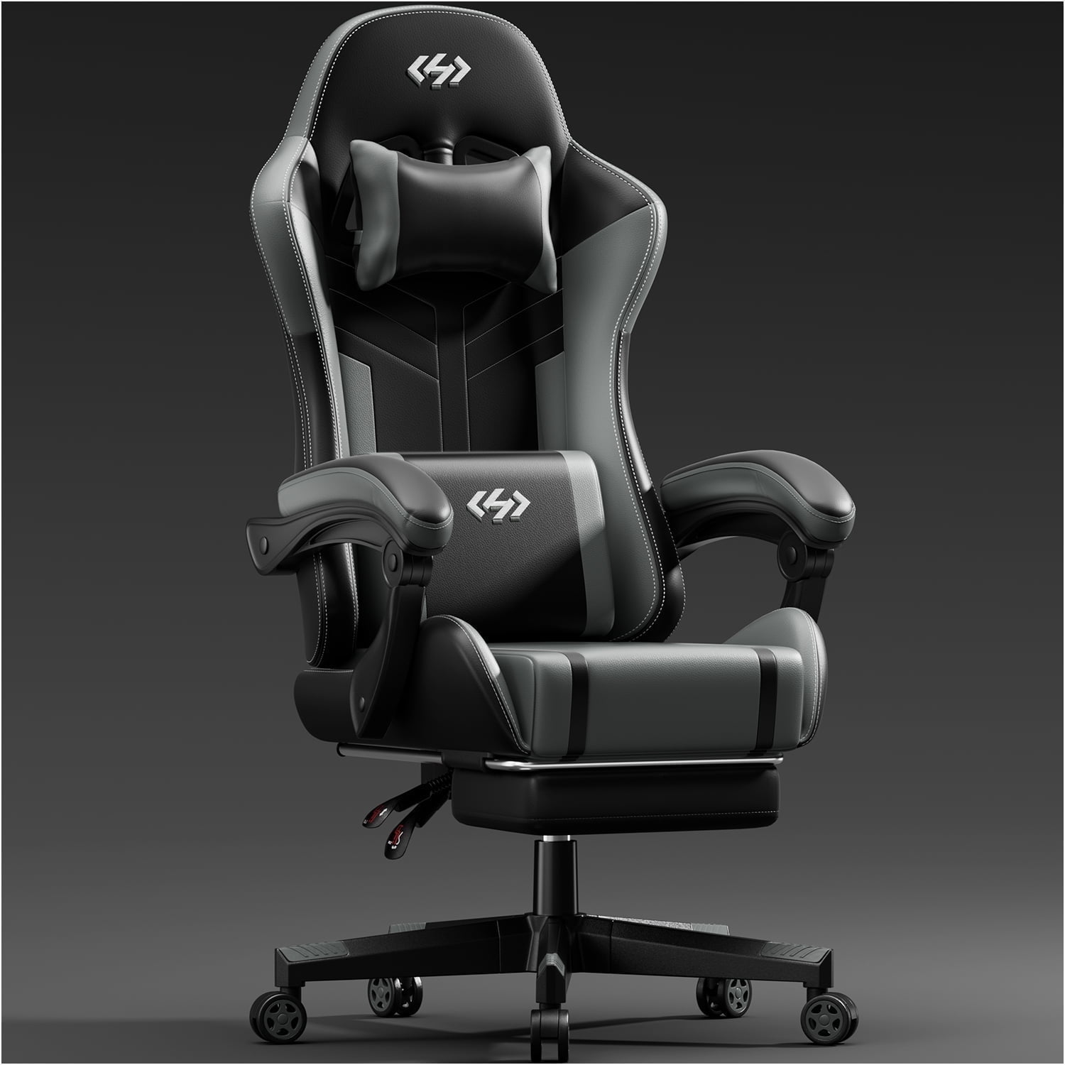 HLDIRECT Gaming Chair with Pocket Spring Cushion, Video Game Chair ...