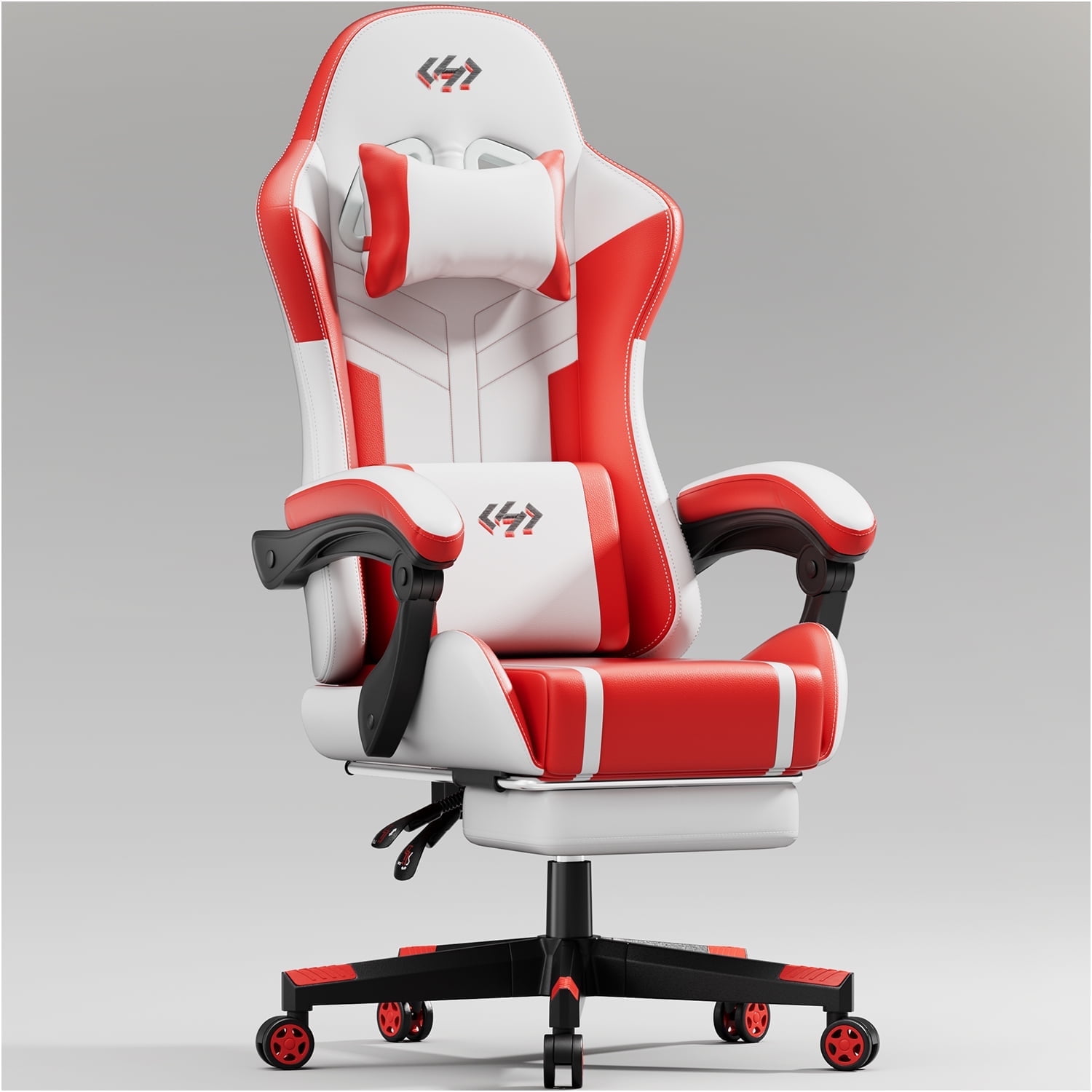 HLDIRECT Gaming Chair with Pocket Spring Cushion, Video Game Chair ...
