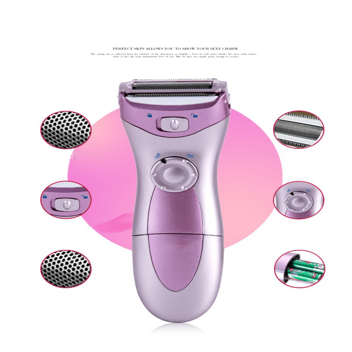 HLJHKJWM Micro Women‘s Electric Shaver - Painless Razor for Legs Face ...