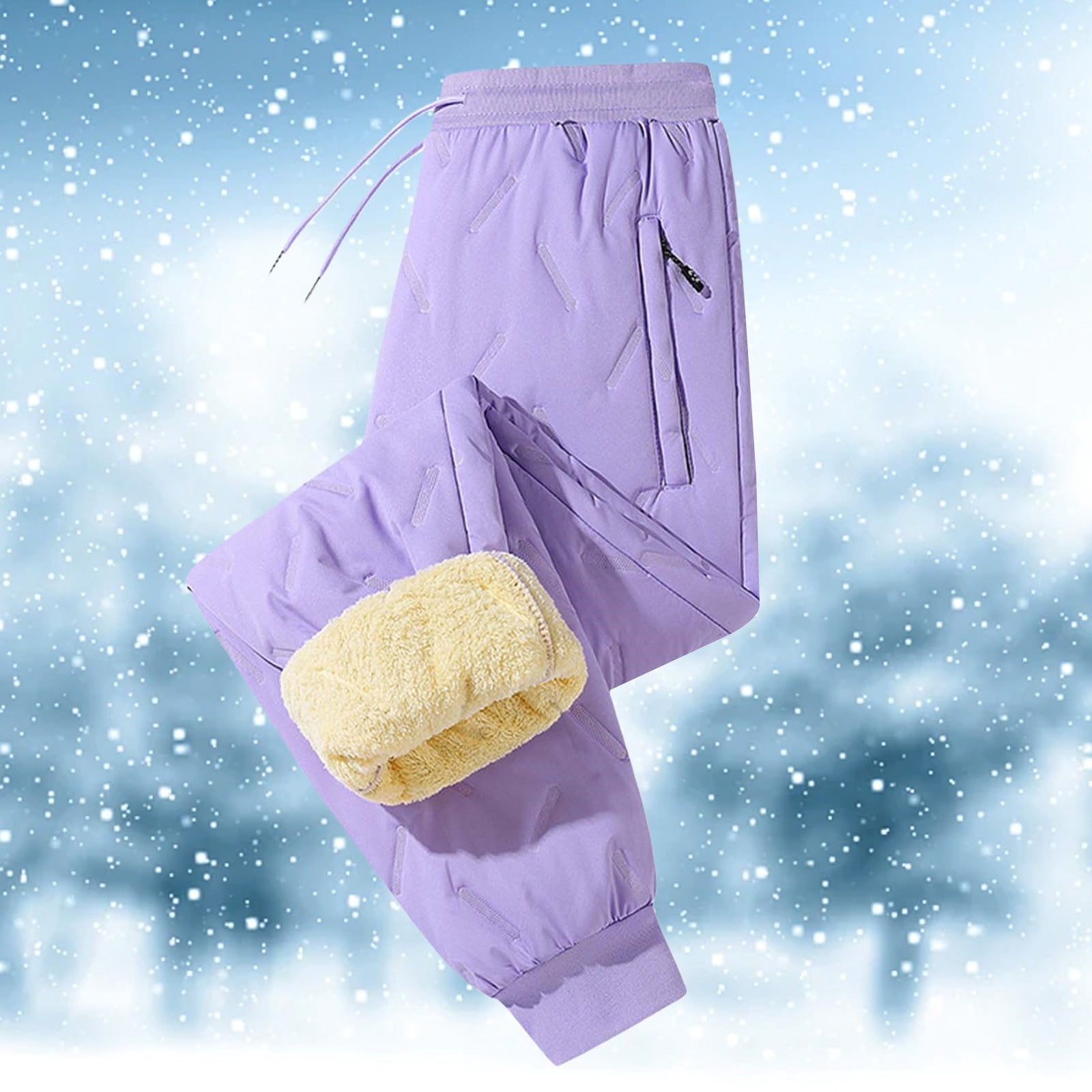 HLKJKLS Sweatpants Women Winter Solid Color Texture Cotton Pants With ...