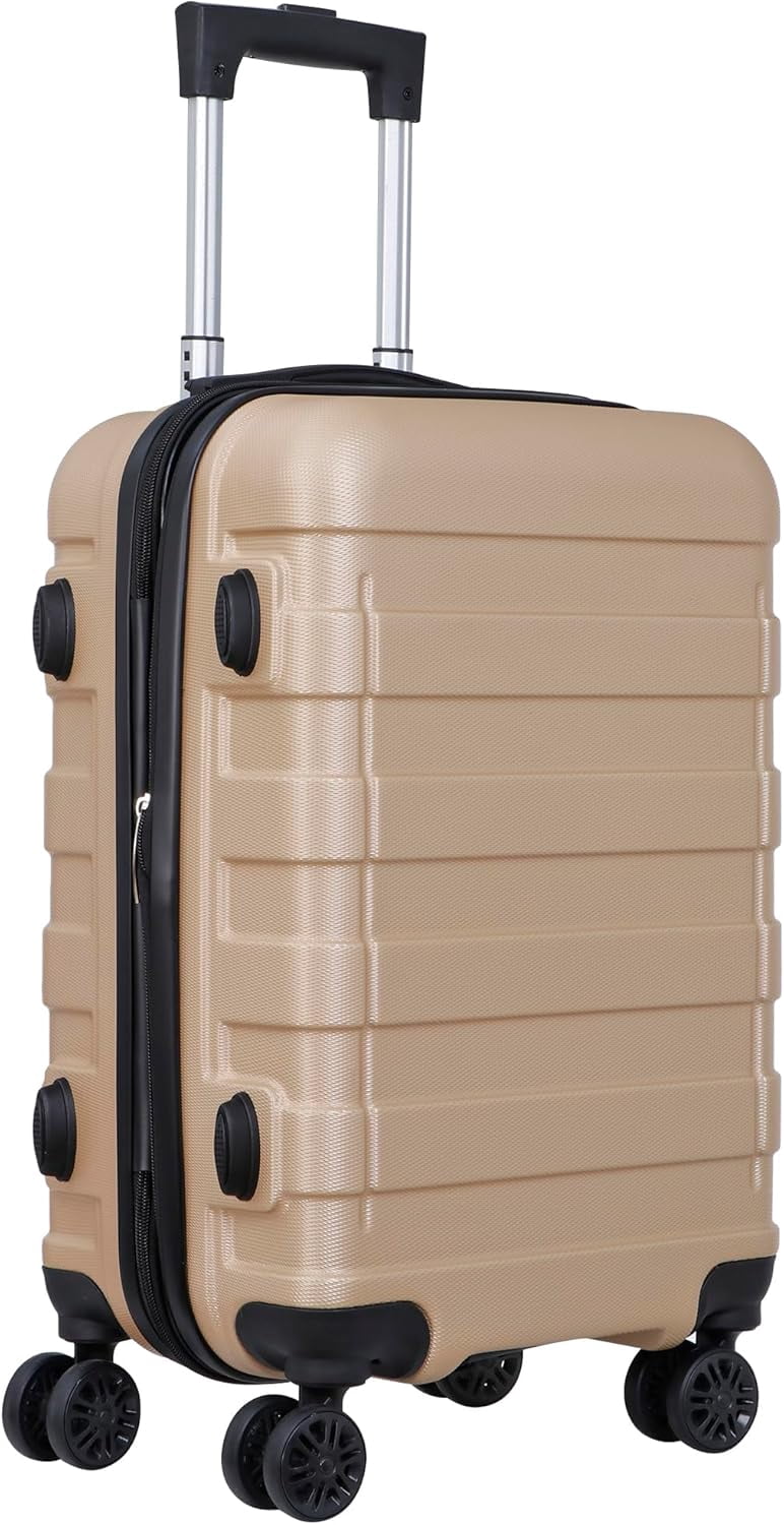 HLL 21 Inch Hardside Spinner CarryOn Luggage (Champagne) - Walmart.com