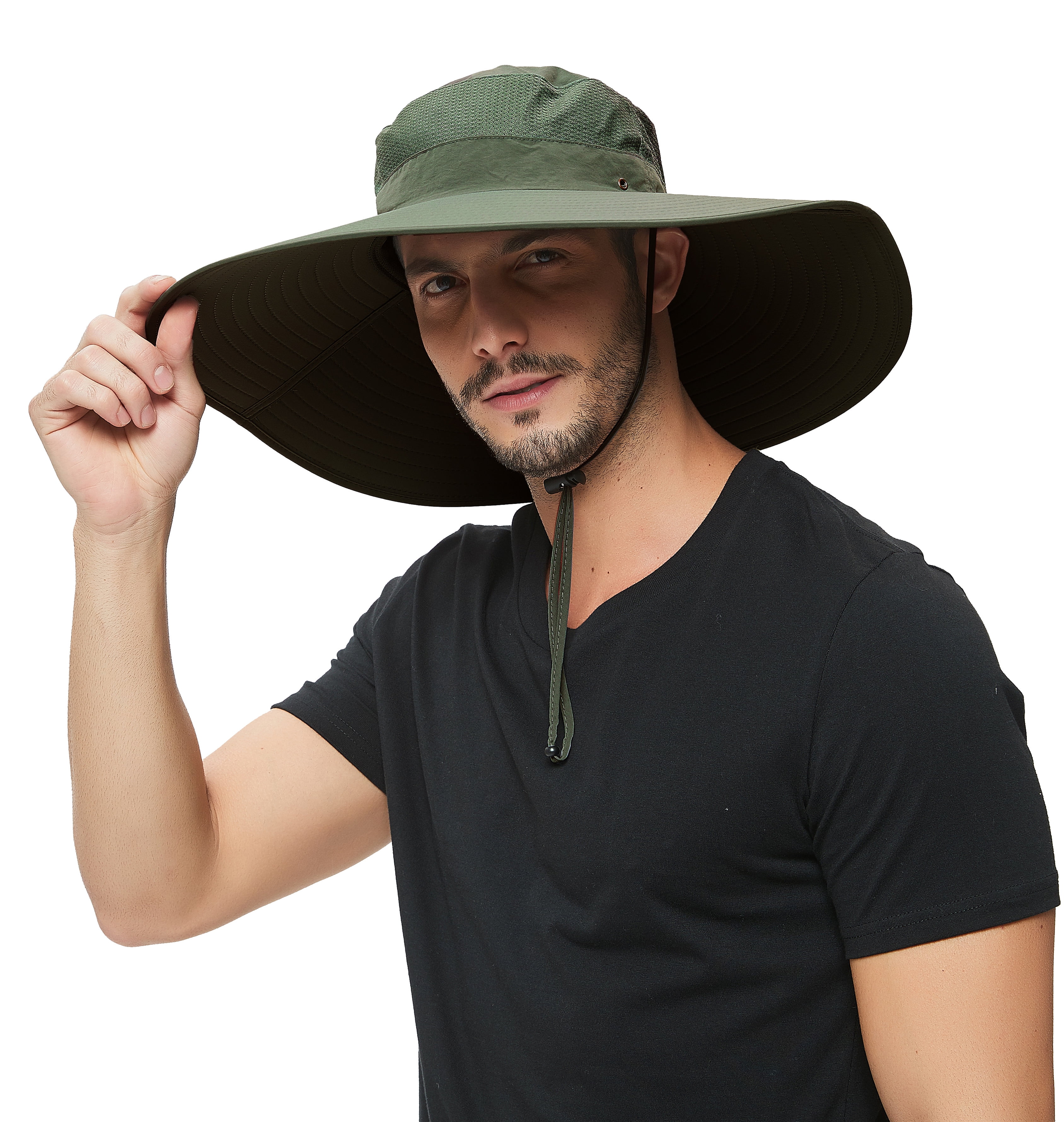 HLLMAN Super Wide Brim Sun Hat For Mens/Womens,Large Bucket Hat For ...