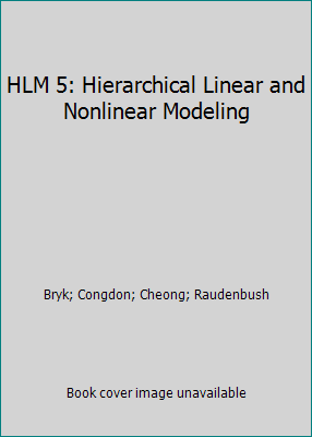 Pre-Owned HLM 5: Hierarchical Linear and Nonlinear Modeling (Paperback) 0894980505 9780894980503 ...