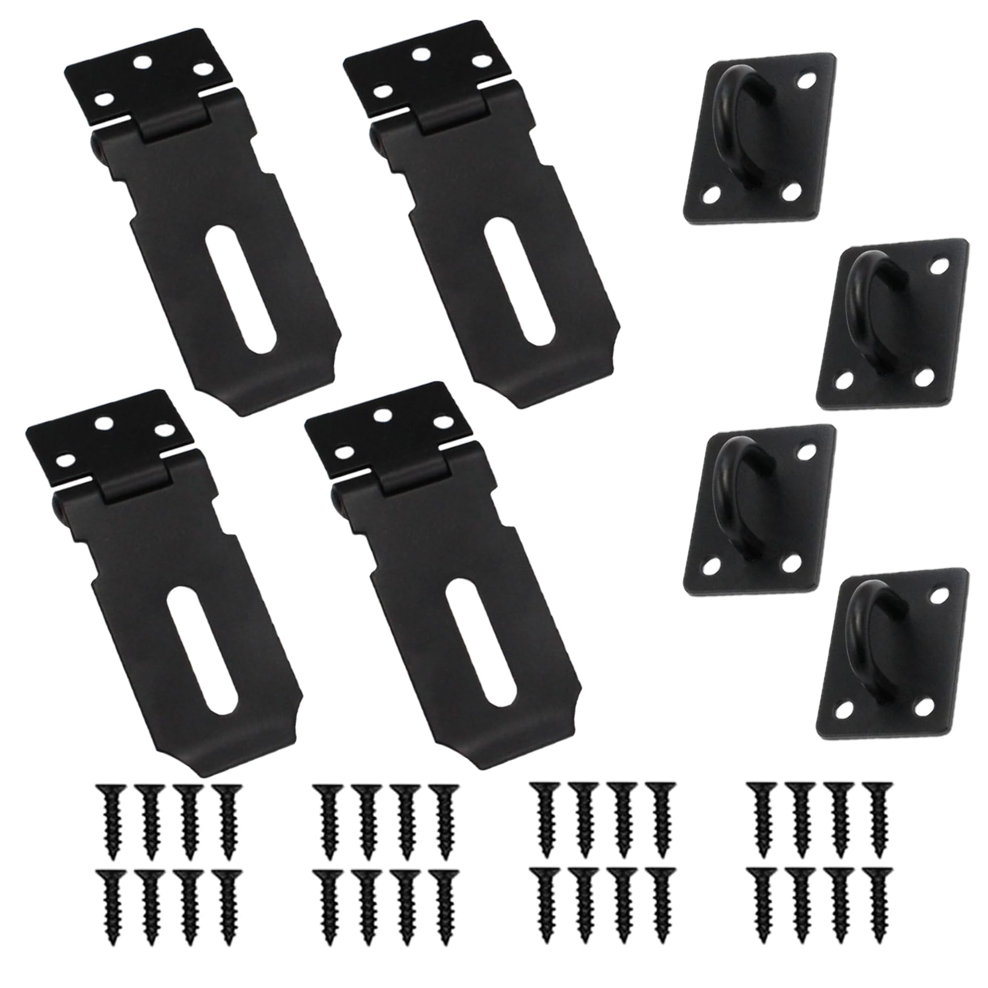 HLMOptimo Padlock Latch Lock 3 Inch Stainless Steel Hasp Lock Latch ...