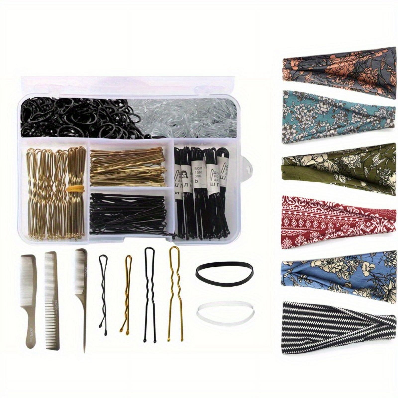 HLONK 324 Piece Set of Hair Styling Accessories Including A Hair Clip U-shaped Clip and Rubber ...