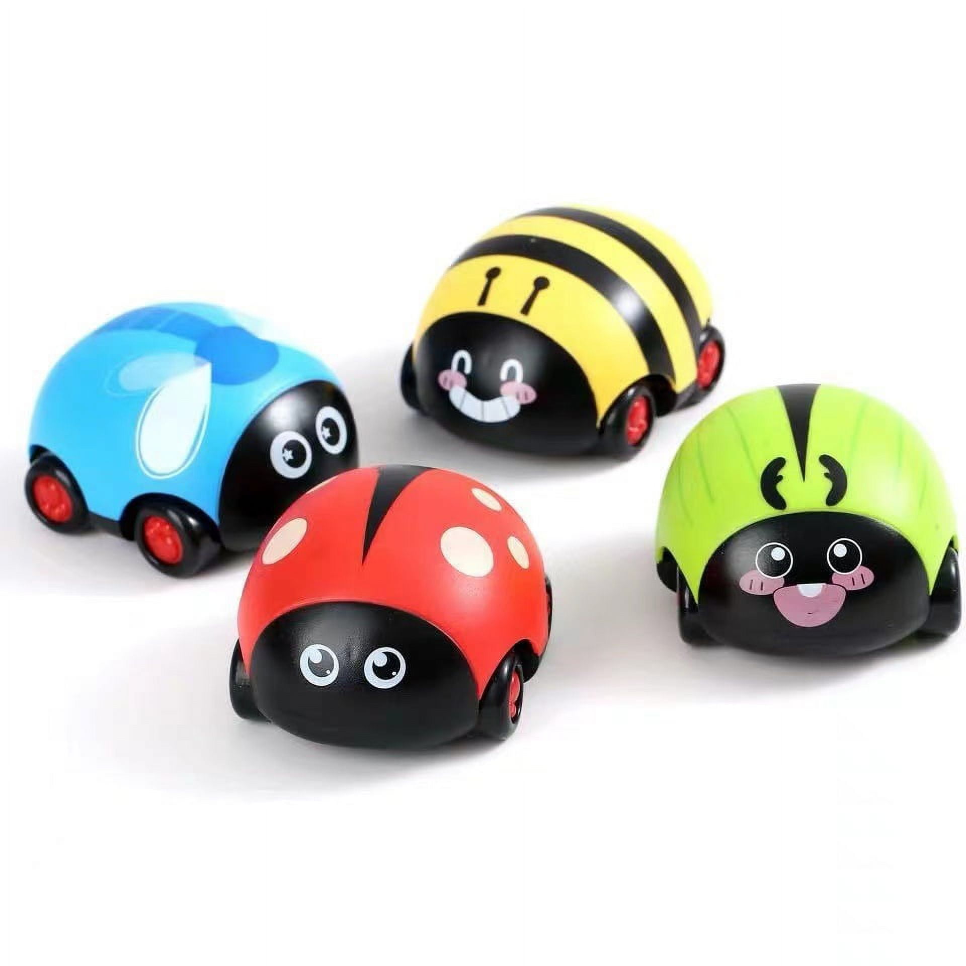 HLONK 4 Pcs Piece Baby Toys, Inertial Car Toys, Friction Power Car Toys ...