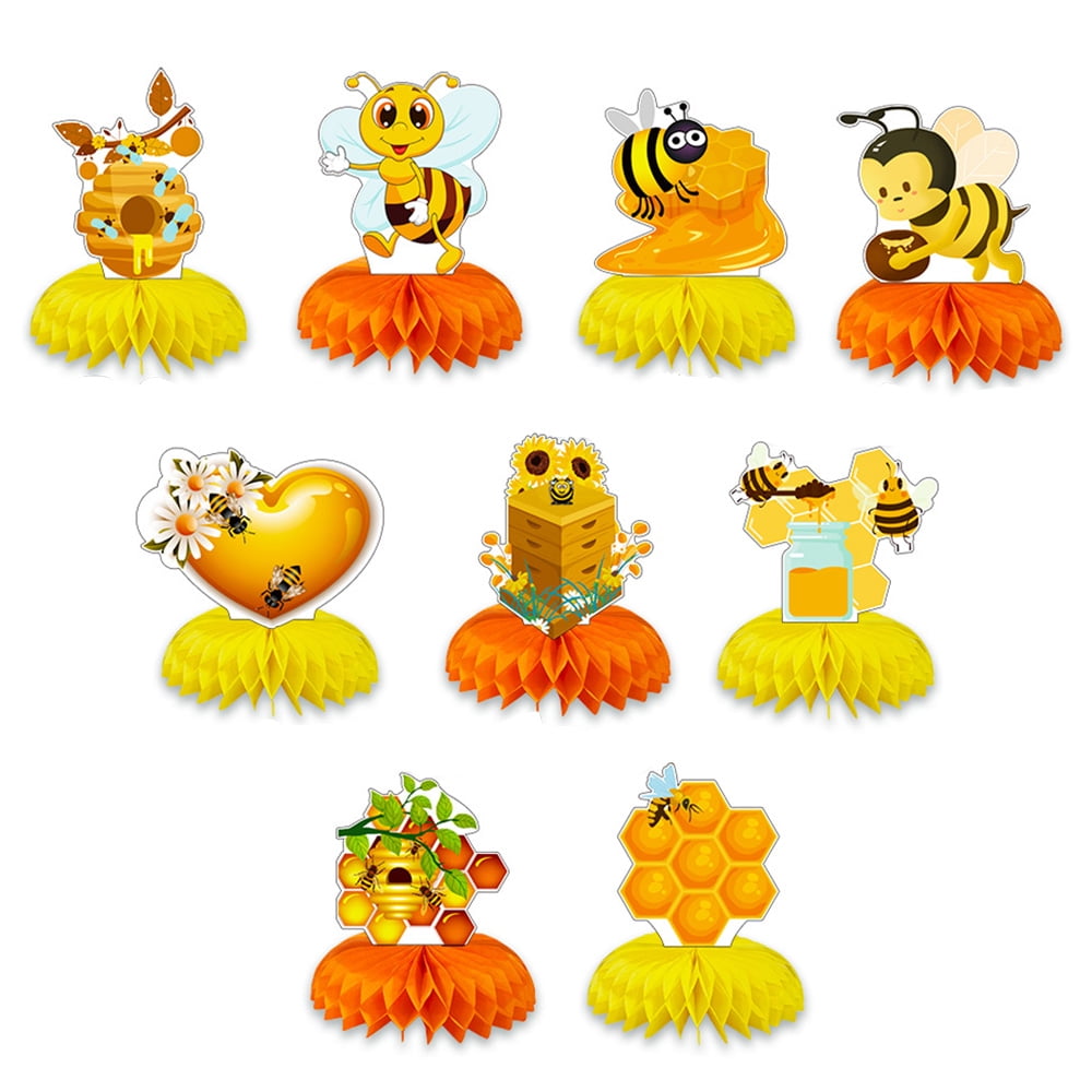 HLONK 9 Bee Honeycomb Ball Birthday Party supplies Most Popular Table ...