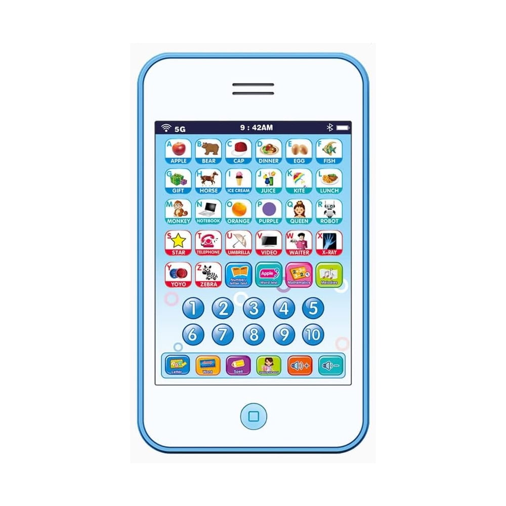 HLONK Baby Phone /Kids Tablet Learn Alphabets Words Numbers Music ABC ...