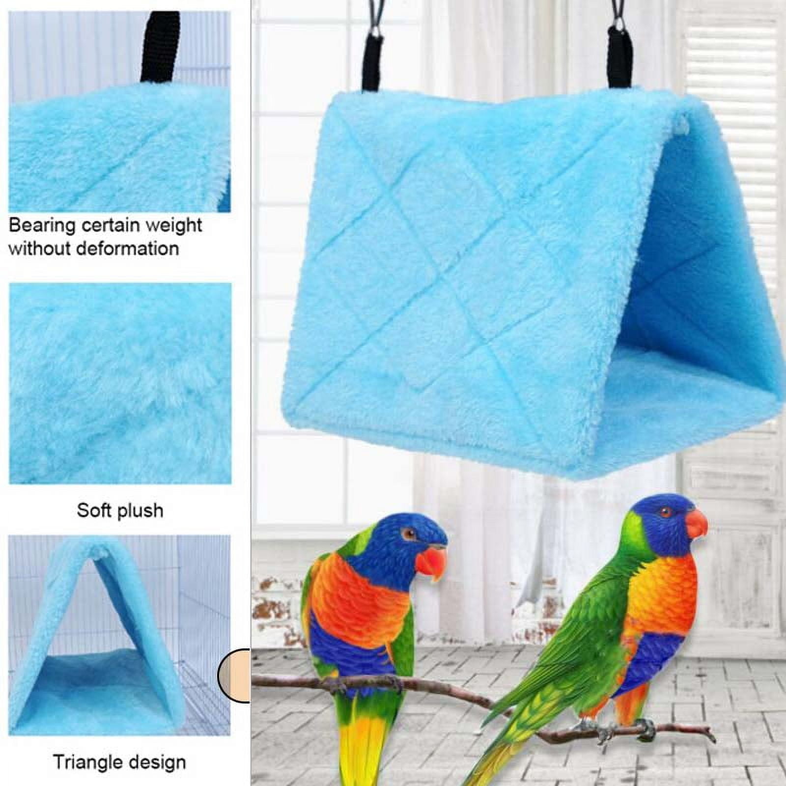HLONK Bird Nest Snuggle Hut,Parrot Habitat Cave Hanging Tent for Small ...