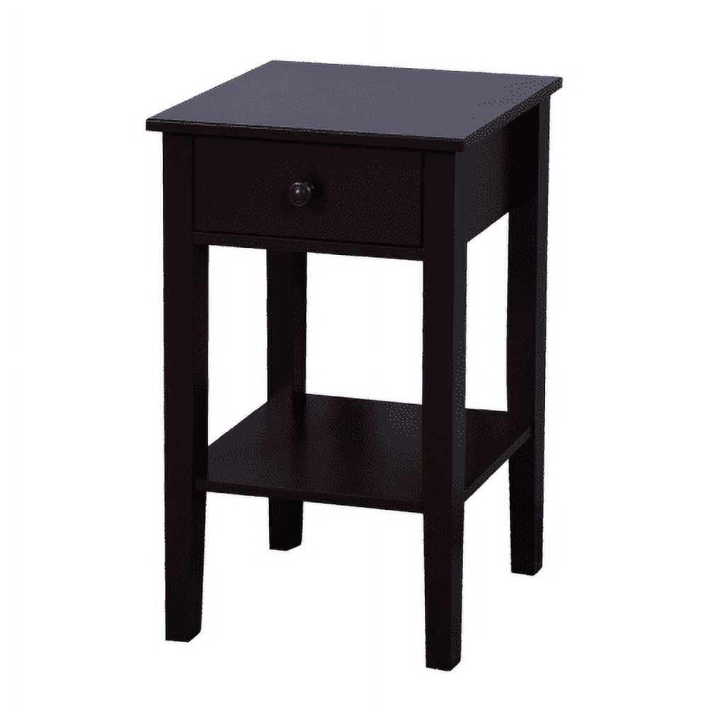 HLONK Brown Bathroom Floor-standing Storage Table with a Drawer ...