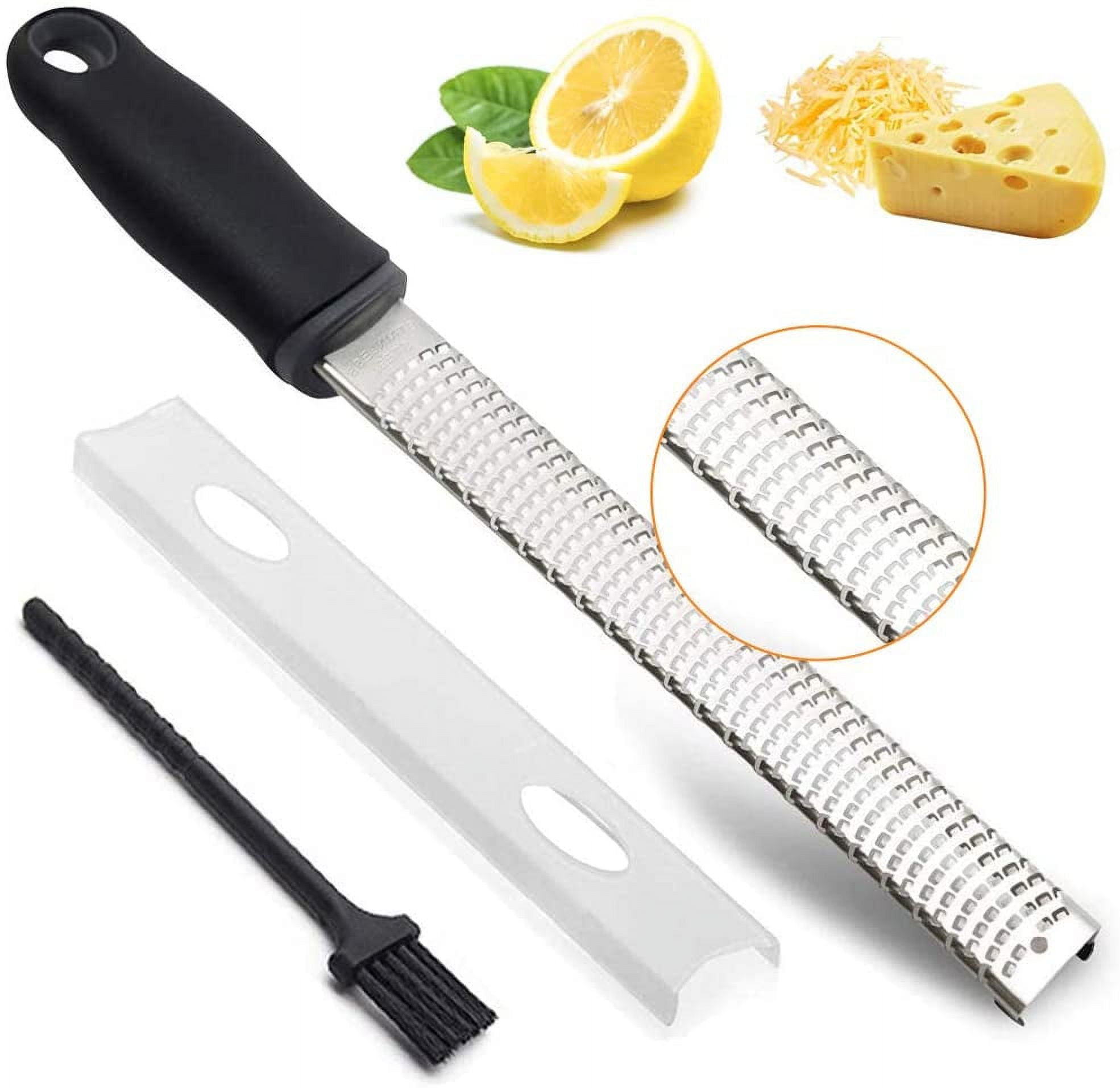 HLONK Cheese Grater, Lemon Zester, Handheld Fine Zesters Graters with ...